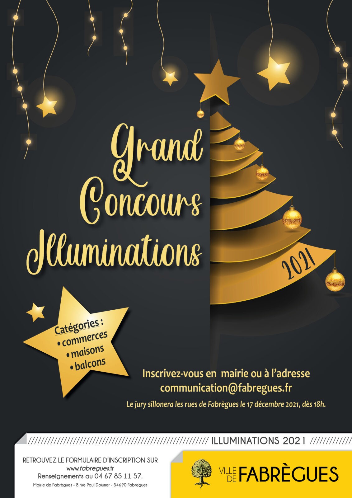 Concours des illuminations de Noël - Ville de Fabrègues Concours des illuminations de Noël - Ville de Fabrègues